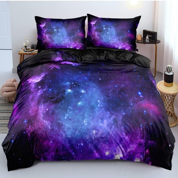 Bedding | Galaxy Duvet Cover Space Bedding Set Queen Size For Teen Kids ...